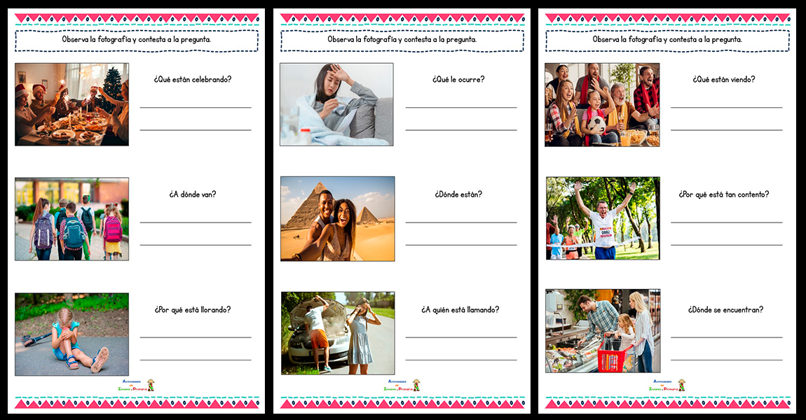 Realizamos inferencias a partir de fotografías reales - Actividades de ...