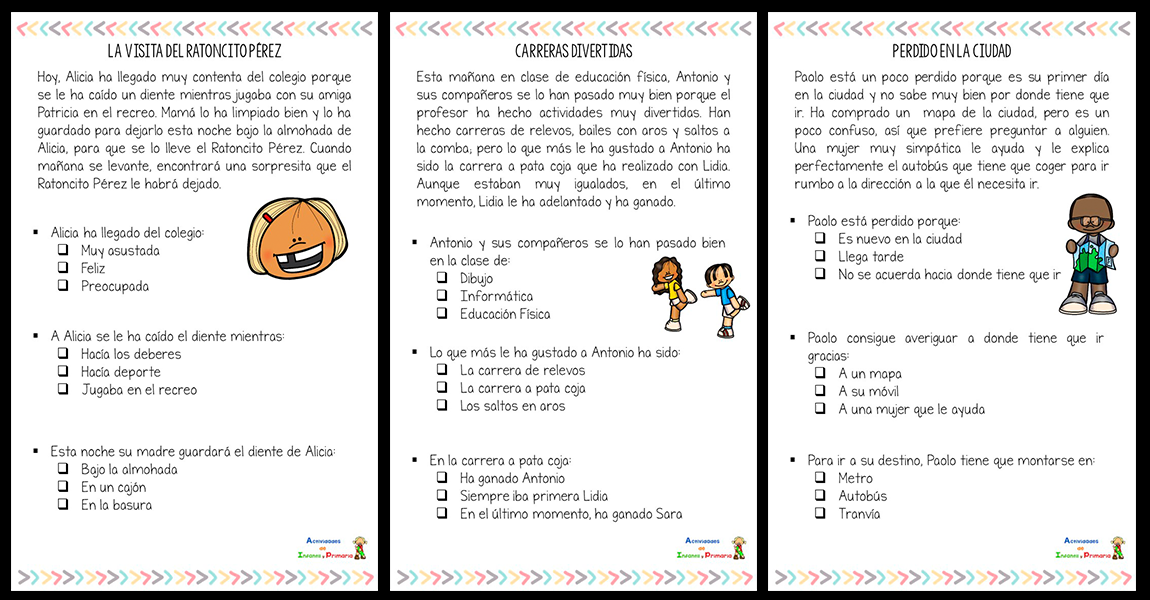 Hojas De Trabajo De La Idea Principal De Comprensión De Lectura