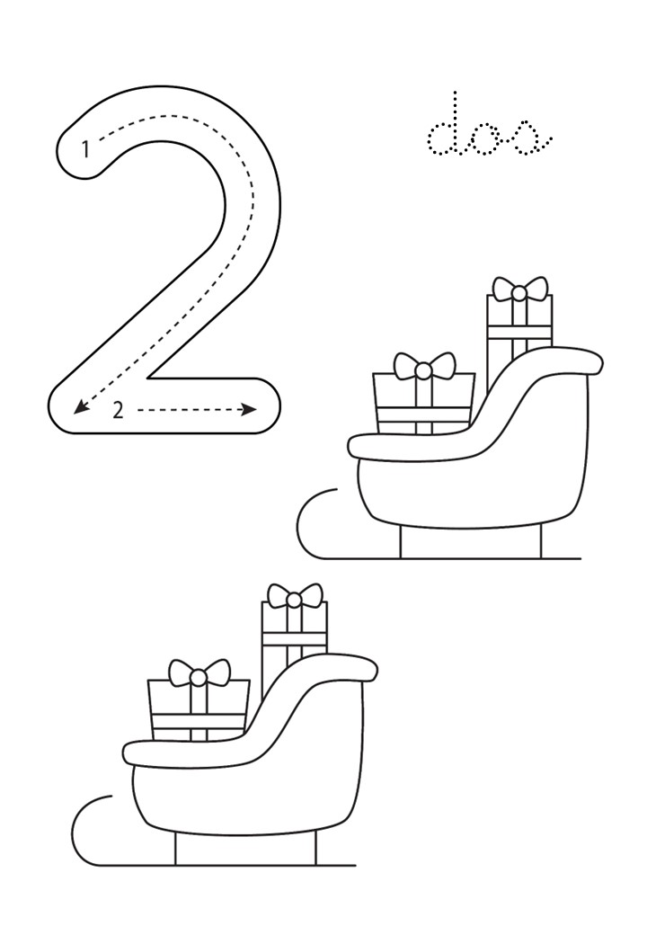 fichas navideñas trazo numeros (2)