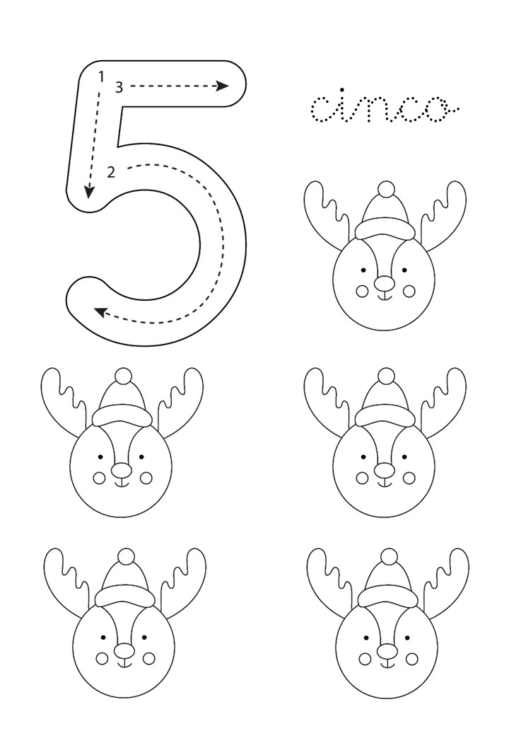 fichas navideñas trazo numeros (5)