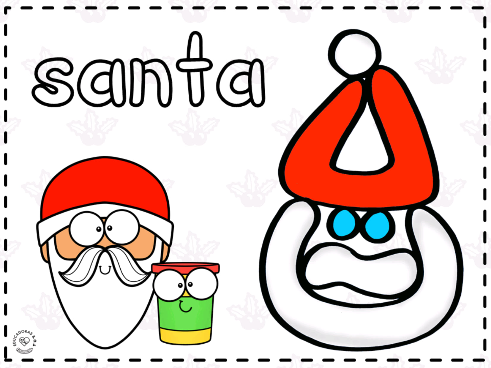 jugando con plastilina navidad14