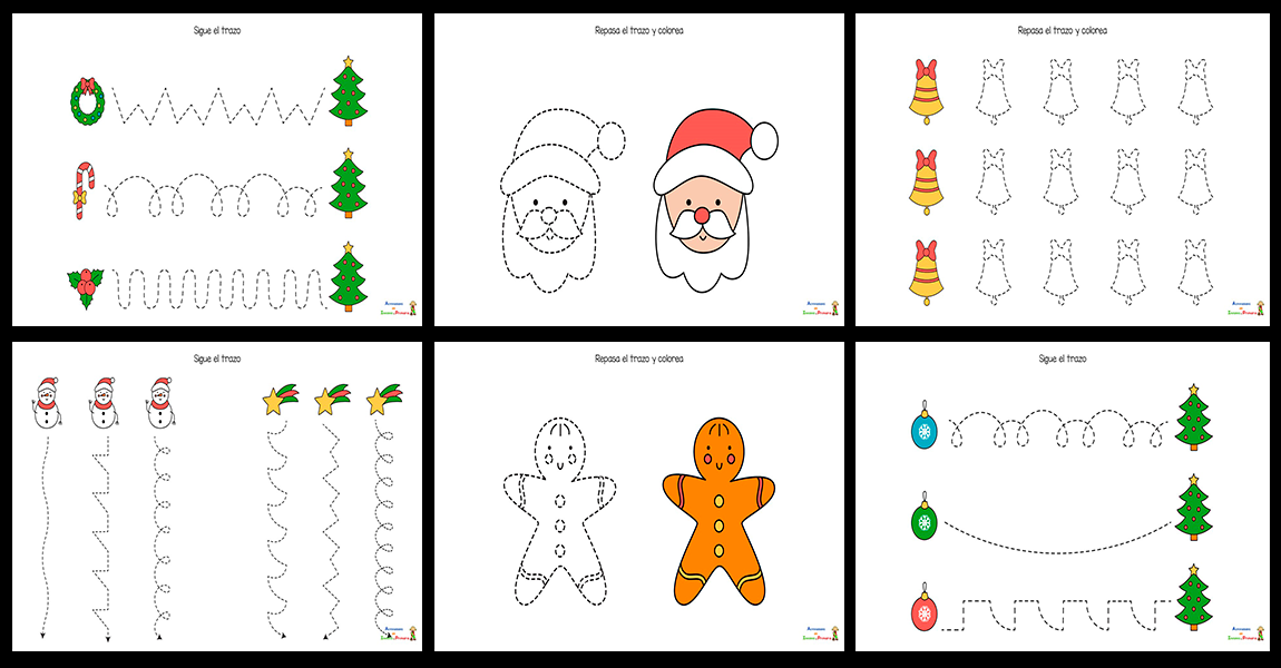 Trabajamos la motricidad fina con este cuadernillo de Navidad ...