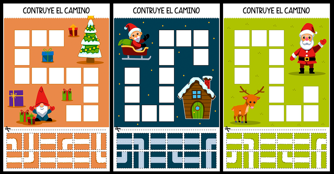 Los caminos de Papá Noel, para trabajar la orientación espacial ...