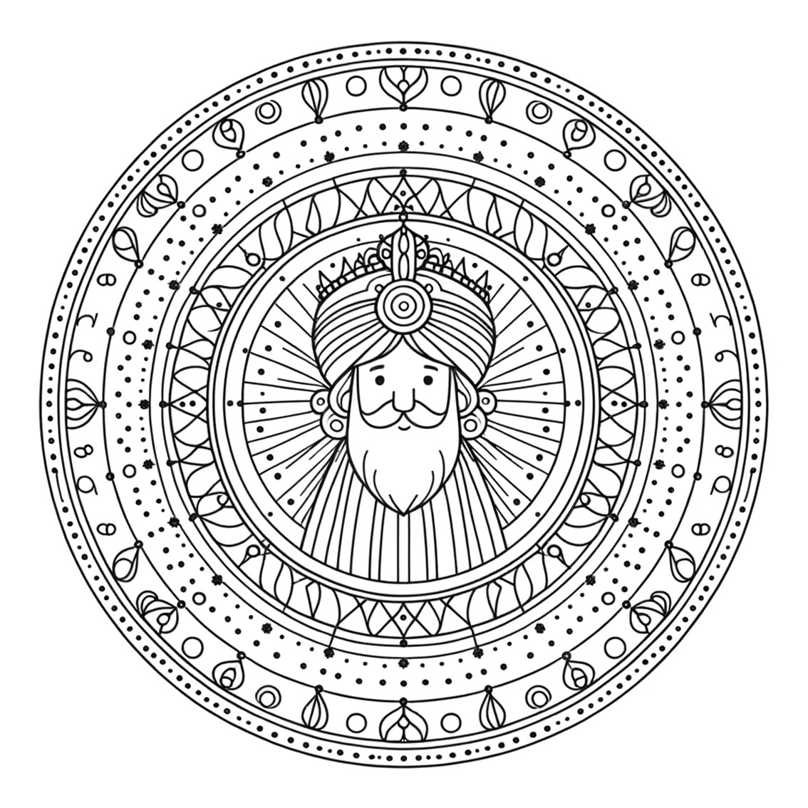 ACTIVIDAD PARA EL DÍA DE REYES VAMOS A COLOREAR MANDALAS REALES (2)