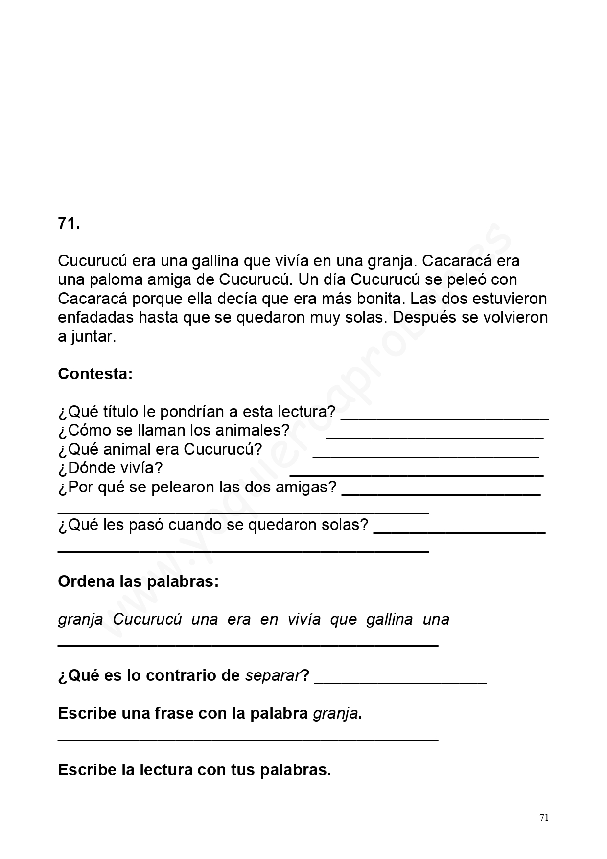 CUADERNO DE 80 LECTURITAS PRIMER CICLO DE COMPRENSIÓN LECTORA_page-0071
