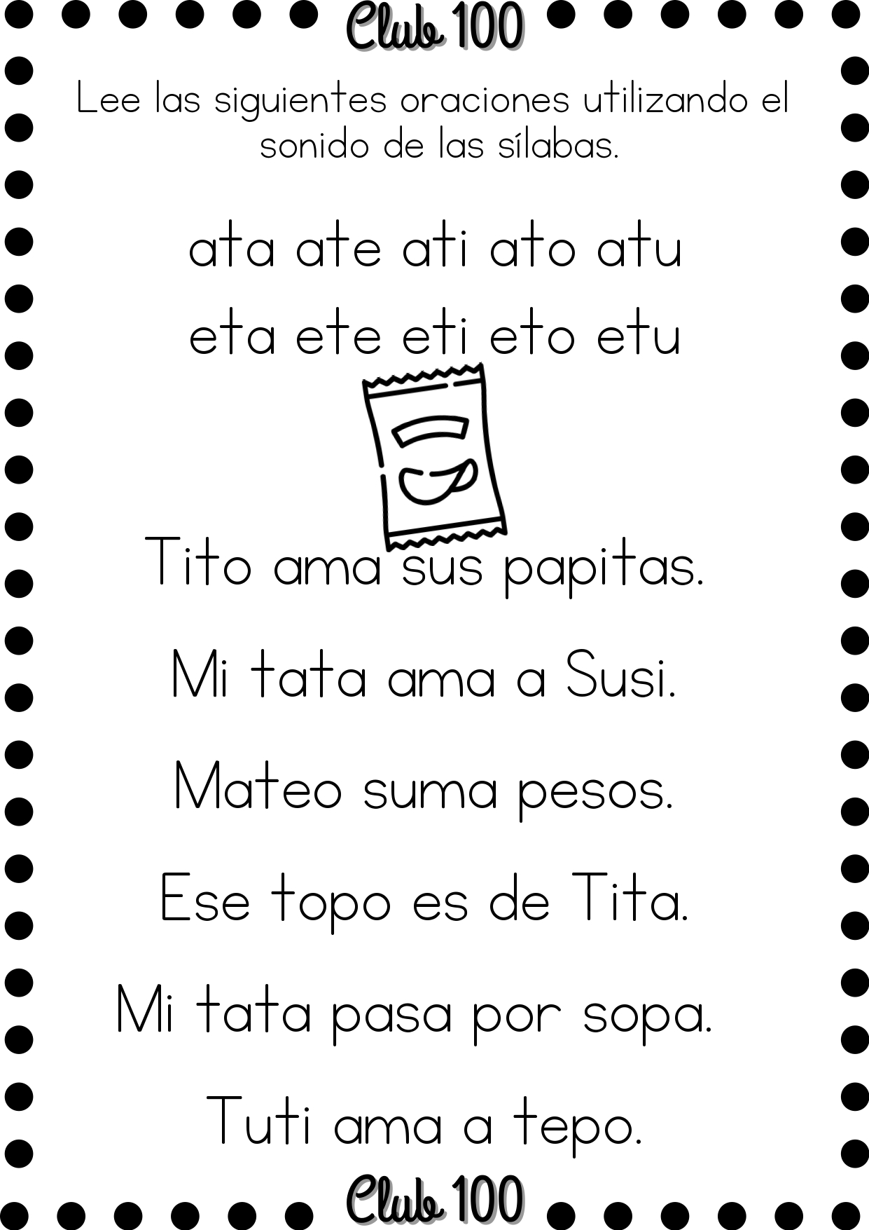 Cuadernillo Para Trabajar Silabas Simples Fichas De Trabajo