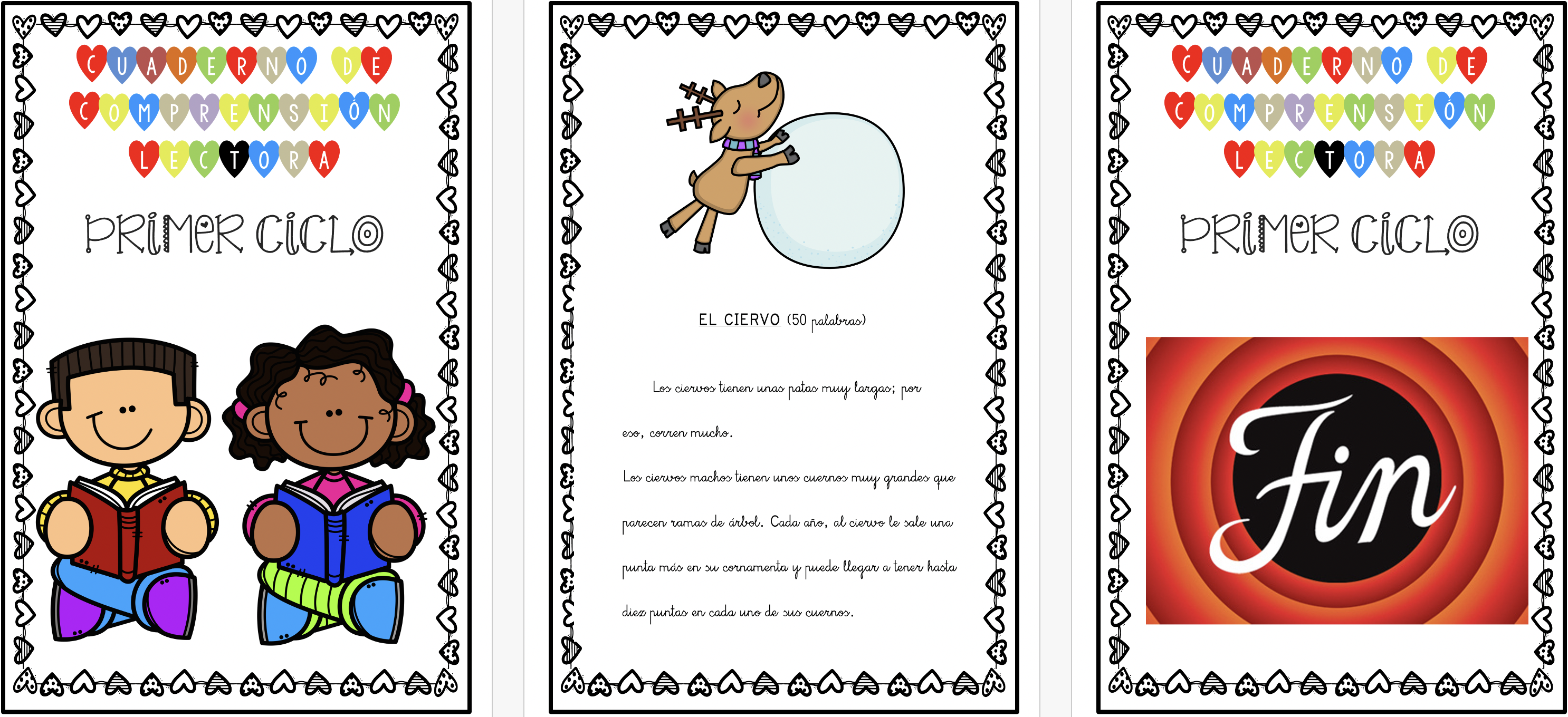 Nuevo cuaderno de comprensión lectora 42 lecturas con el número de ...