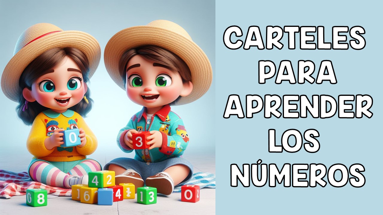 Preciosos cartelitos para aprender los números en Infantil y Preescolar ...