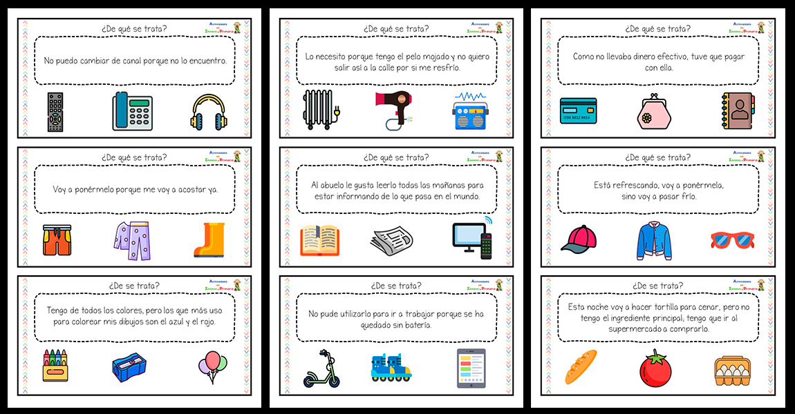 Inferencias: ¿De qué se trata? - Actividades de infantil y primaria