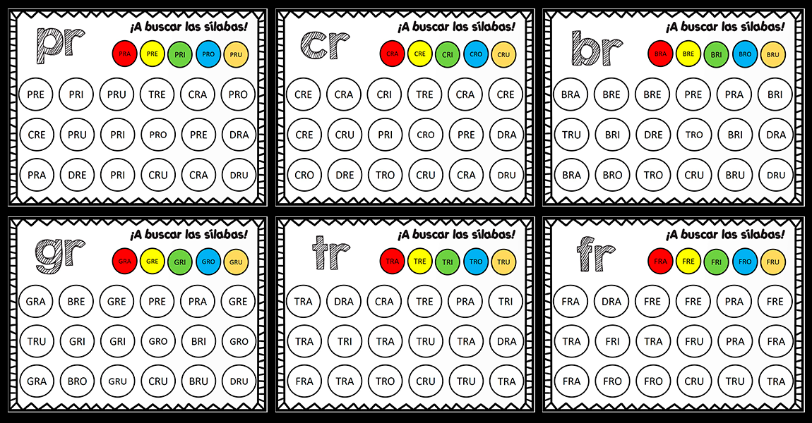 Hojas De Trabajo De Combinaciones De Consonantes Tw