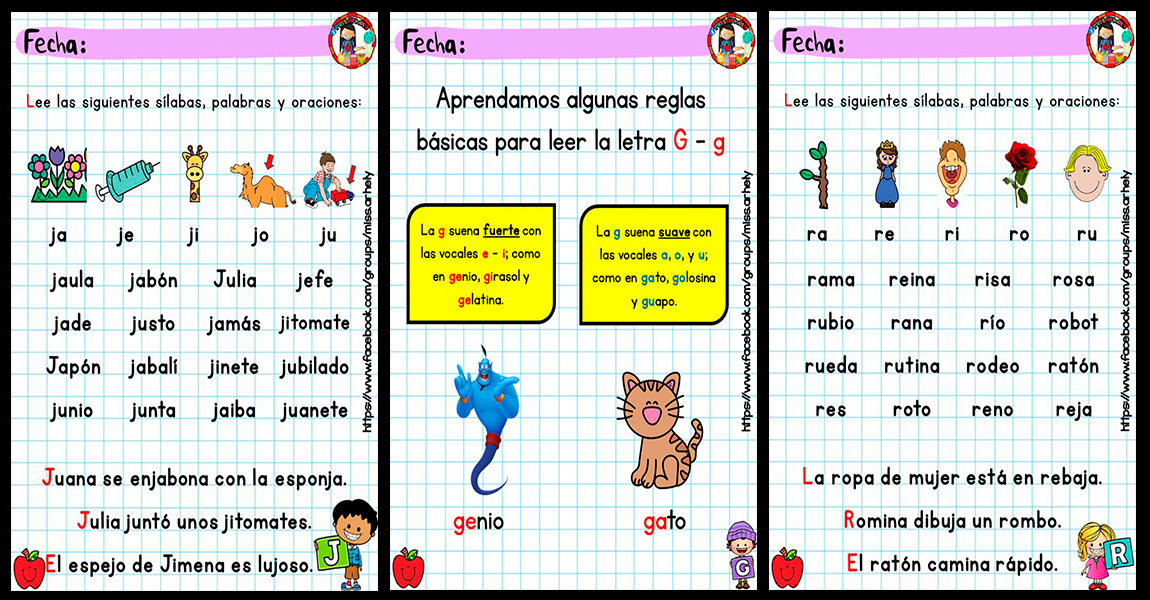 Cuaderno de actividades: Sílabas directas todos las letras del ...