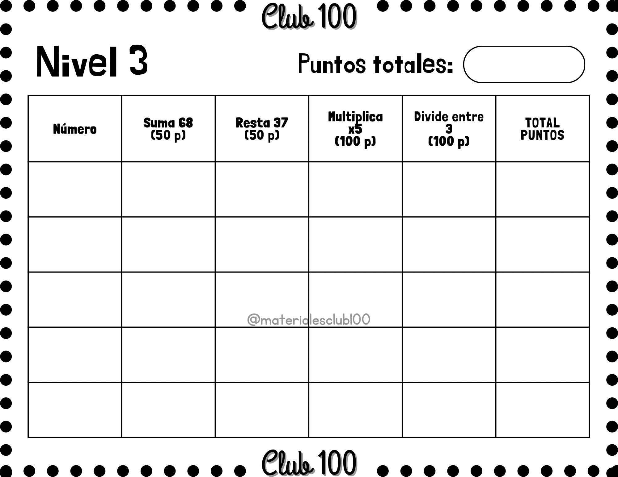 Vamos a jugar a Basta Numérico3