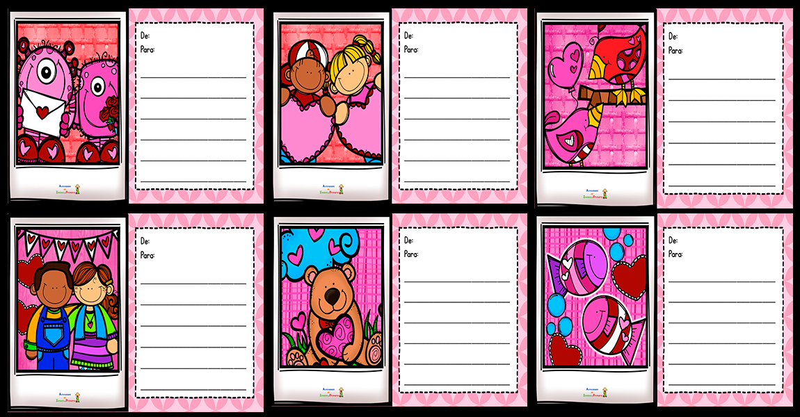 Preciosas postales de San Valentín para escribir un mensaje de amistad ...