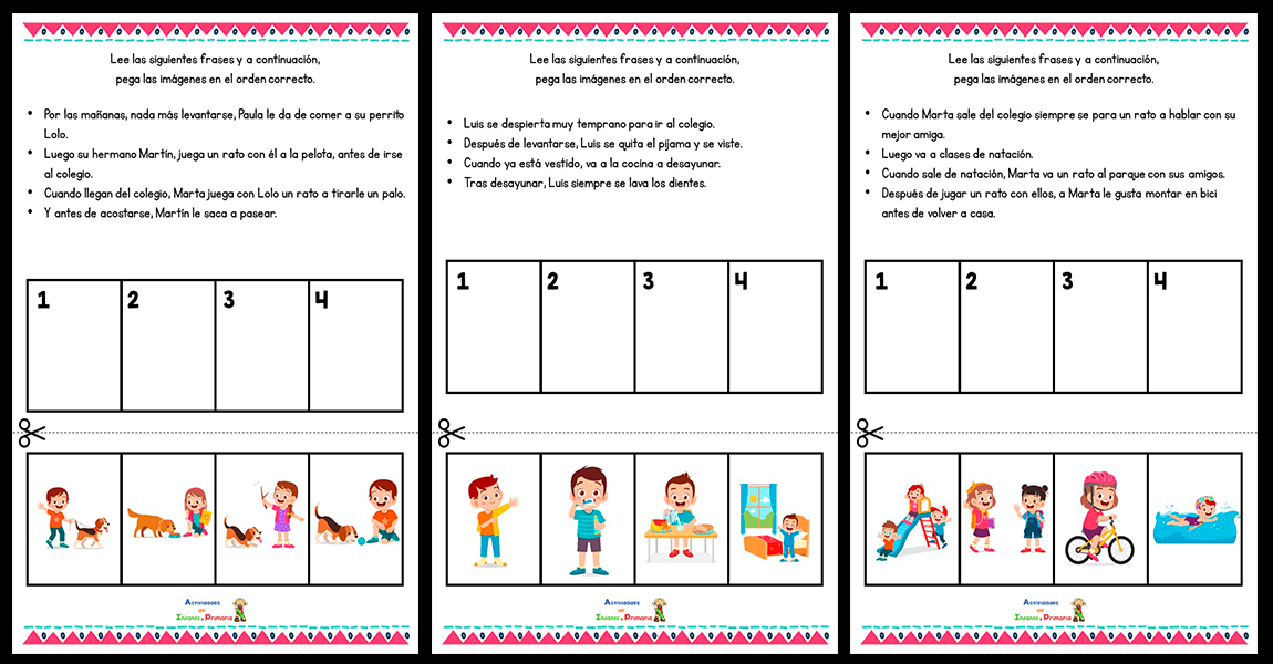 Hojas De Trabajo De Historias De Secuencia Cuento De Caperucita Roja