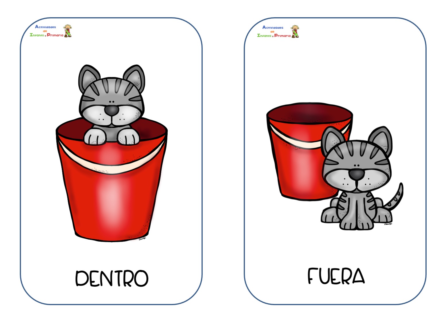 25 Divertidas tarjetas de opuestos O antónimos19