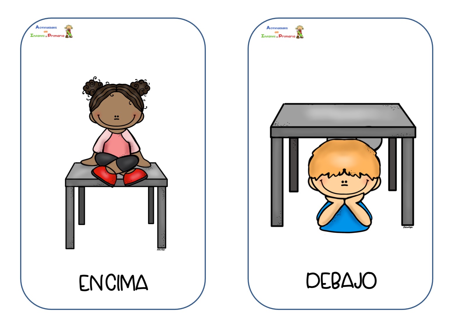 25 Divertidas tarjetas de opuestos O antónimos21