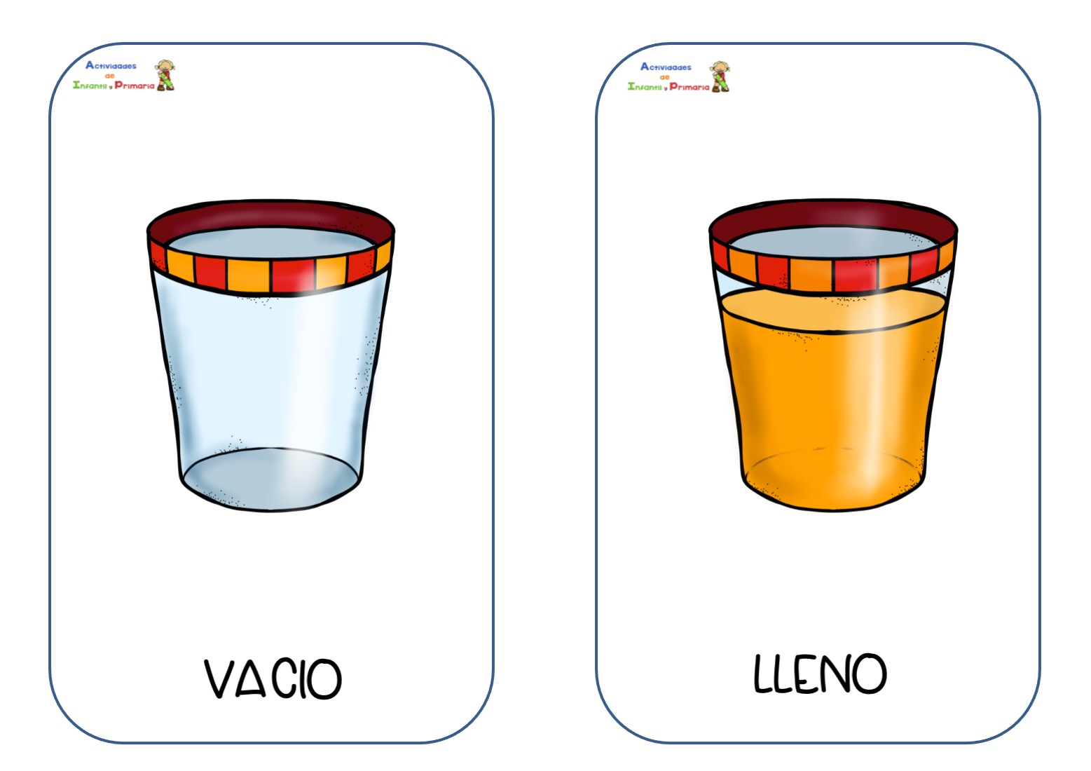 25 Divertidas tarjetas de opuestos O antónimos24