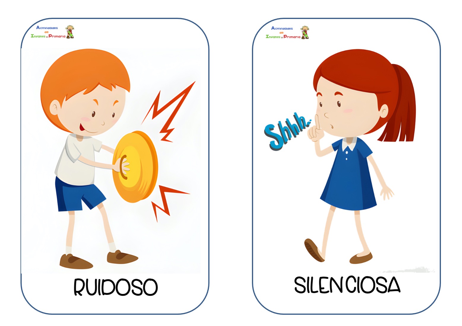 25 Divertidas tarjetas de opuestos O antónimos26