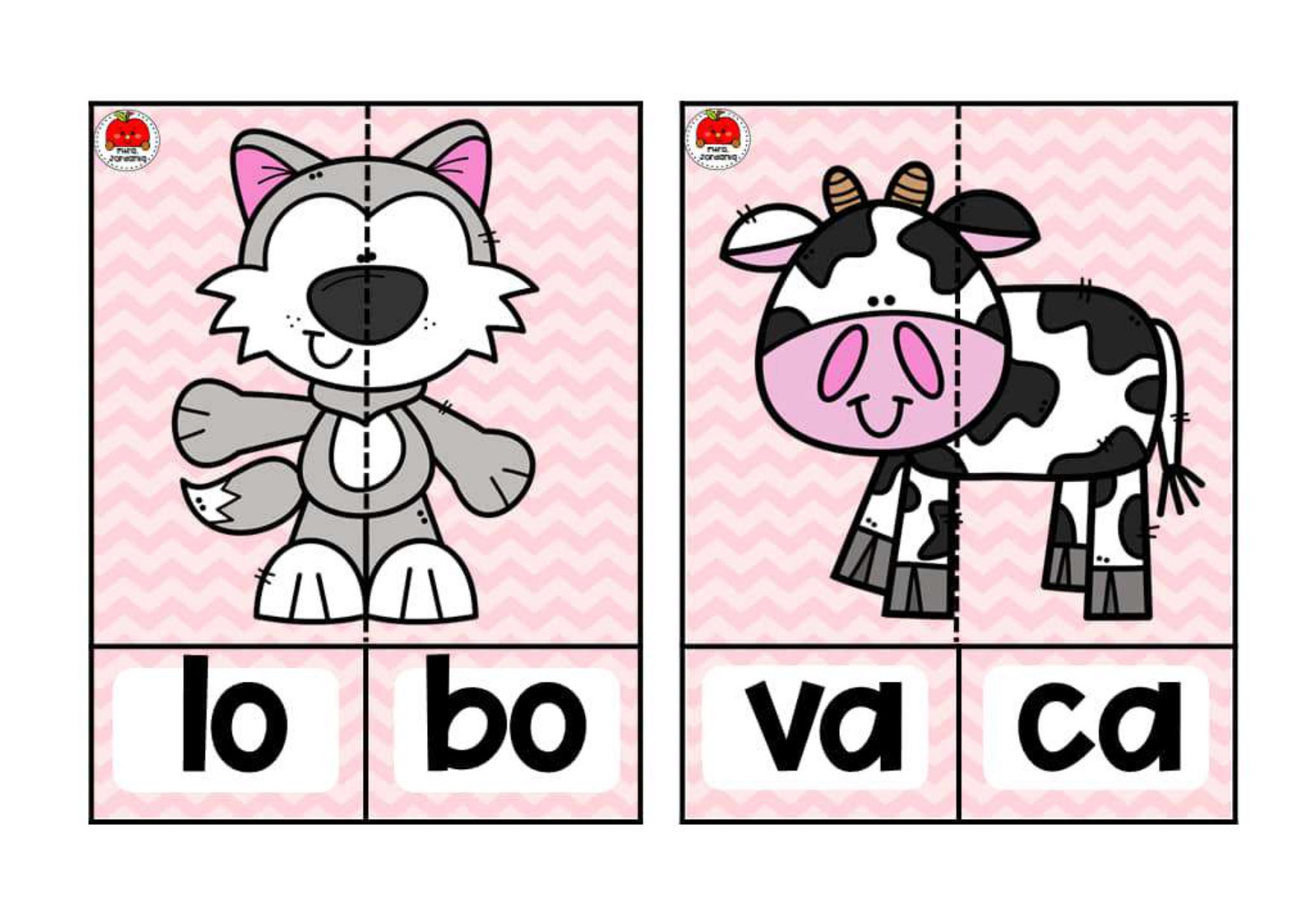 Conciencia fonológica, bonitos puzzles de palabras bisílabas_page-0001