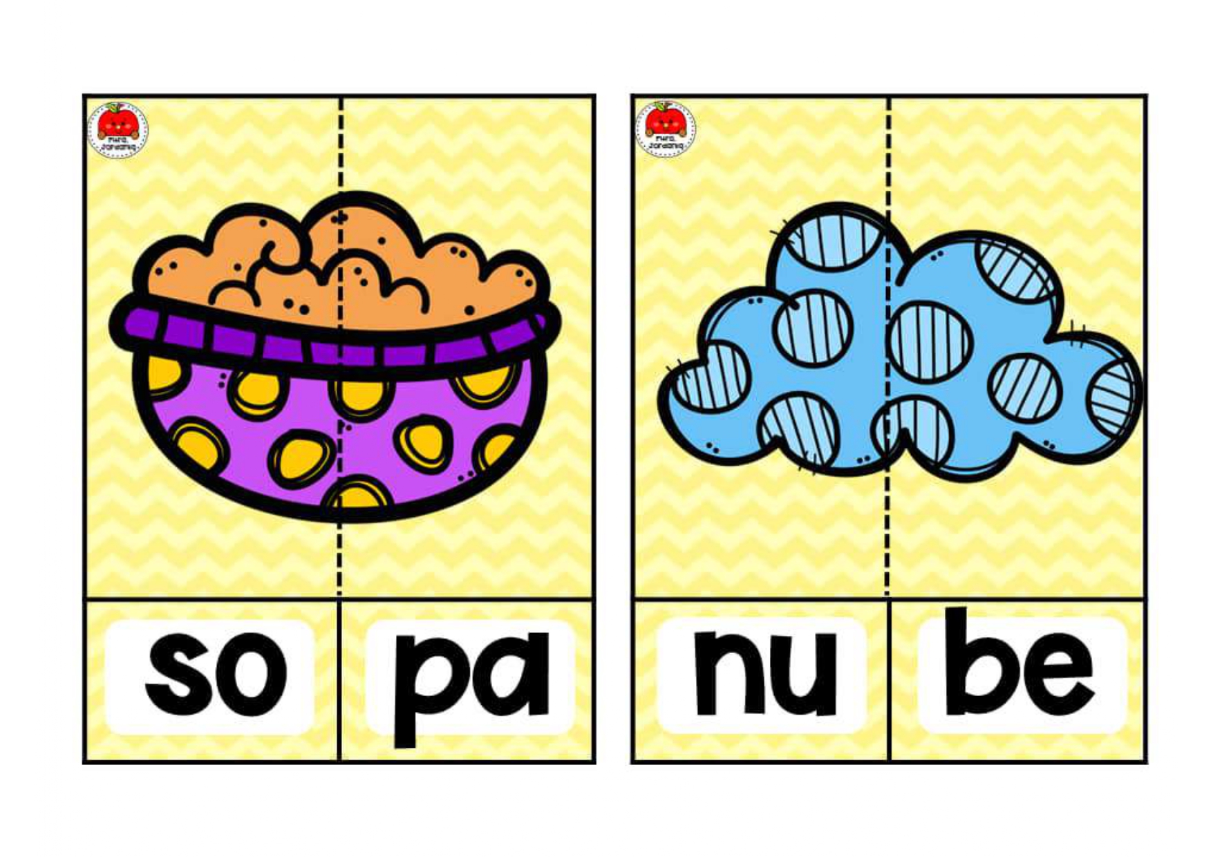 Conciencia fonológica, bonitos puzzles de palabras bisílabas_page-0002