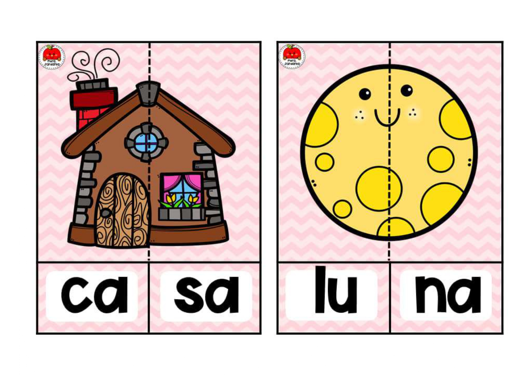 Conciencia fonológica, bonitos puzzles de palabras bisílabas_page-0007