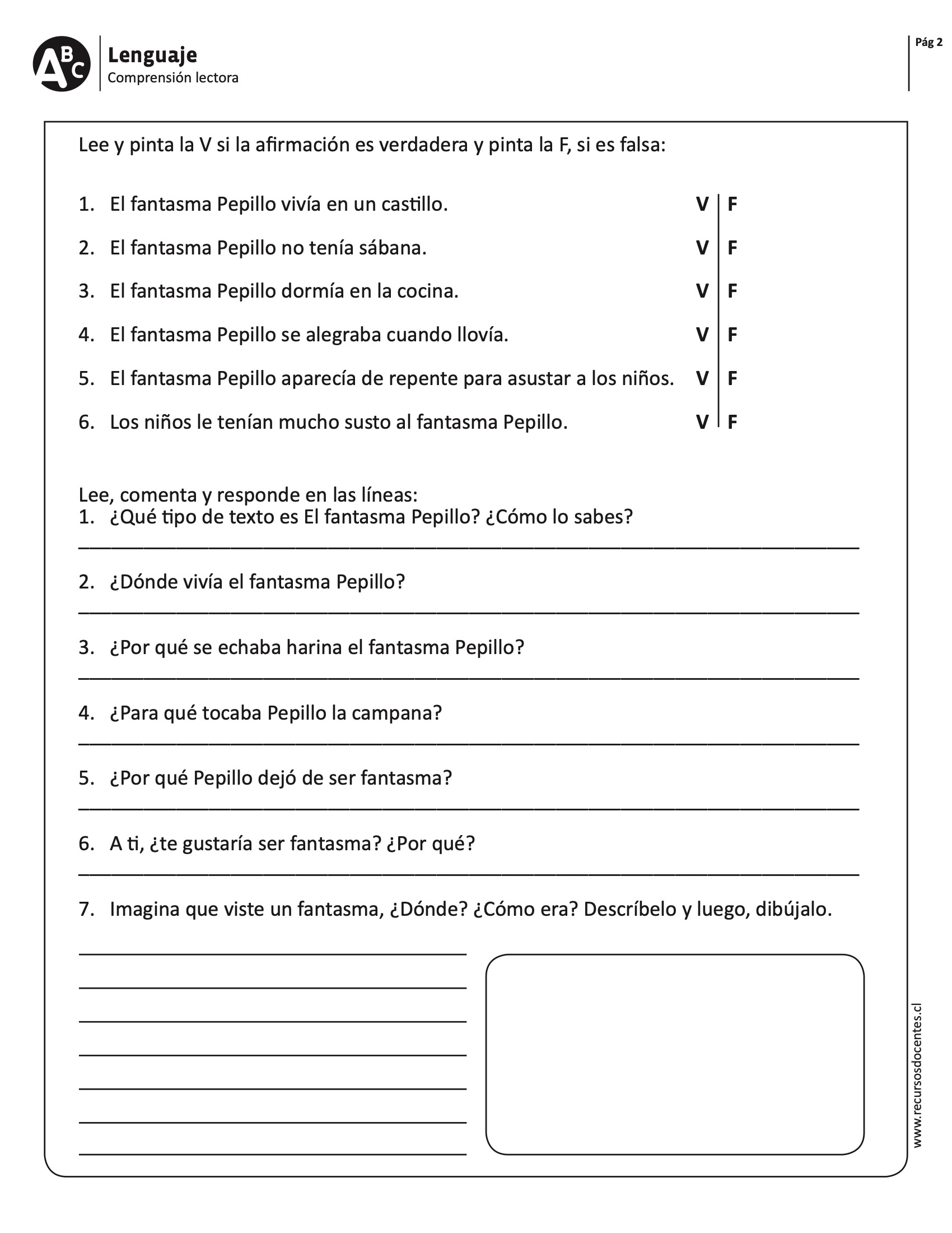 Cuaderno de comprension lectora primer ciclo 35 actividades 38