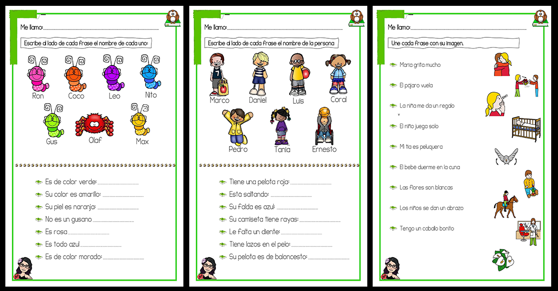 Hojas De Trabajo De Comprensión Lectora De Tercer Grado