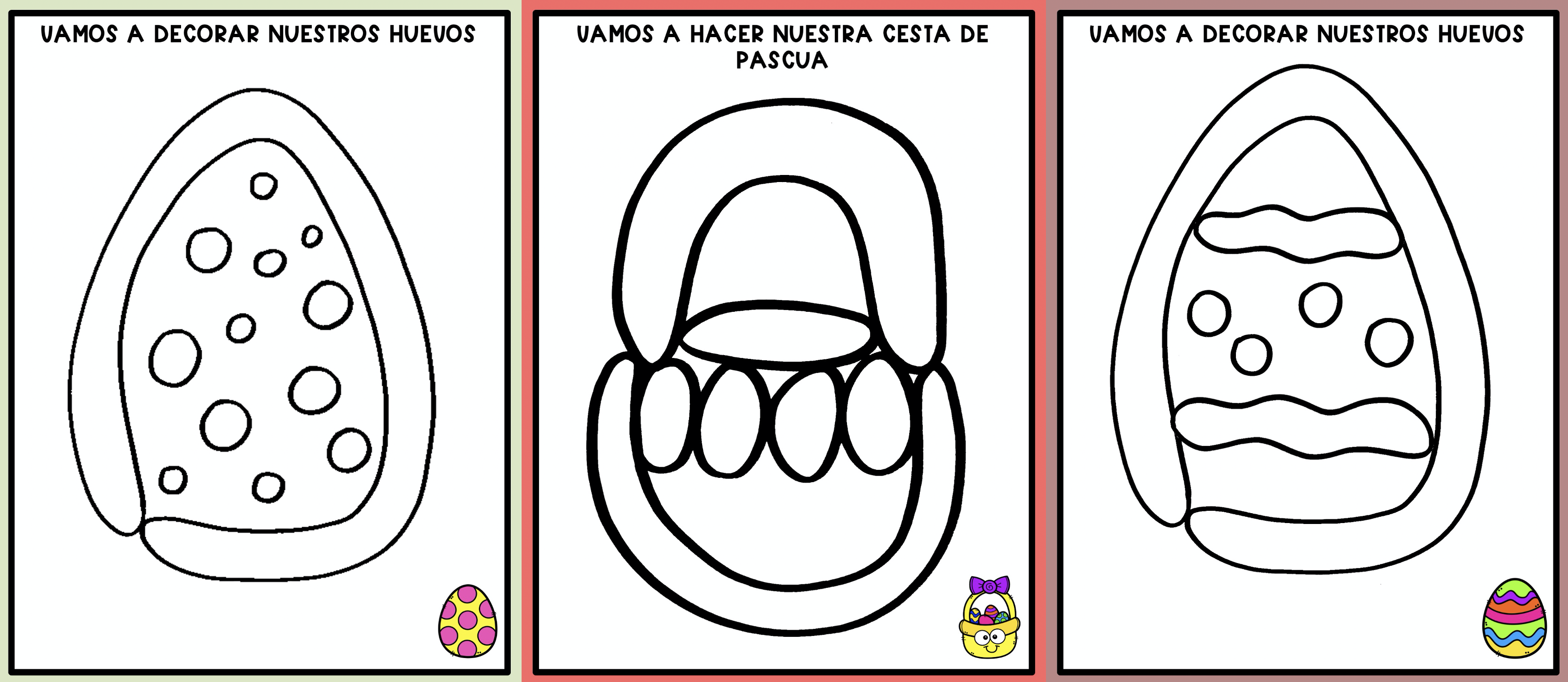 Actividades motricidad plastilina infantil motivos de pascua ...