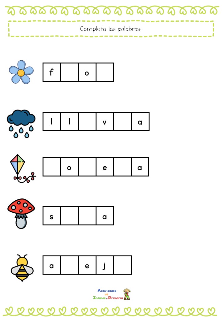 lectoescritura vocabulario primavera (1)