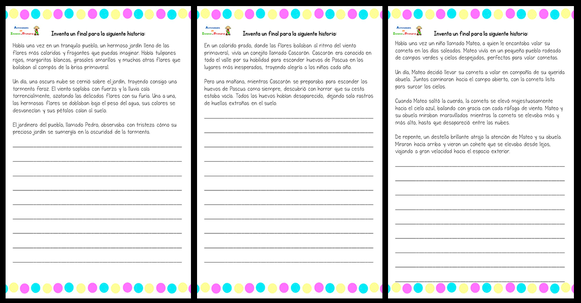 Escritura creativa: Inventa el final de estas divertidas historias de ...