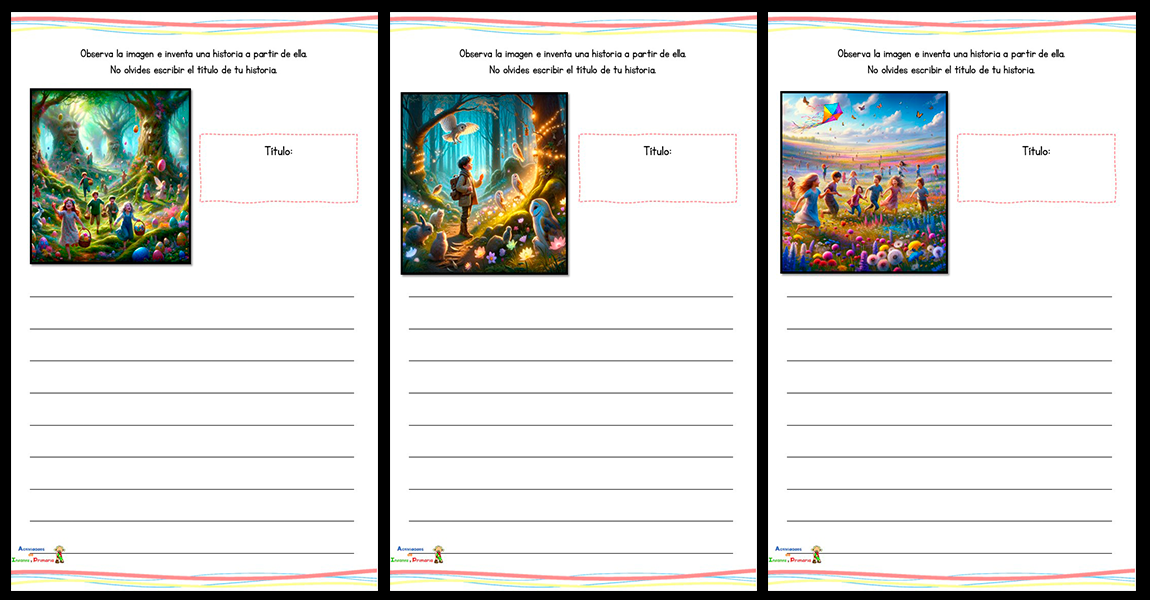 Escritura creativa: Inventa historias de primavera y Pascua a partir de ...