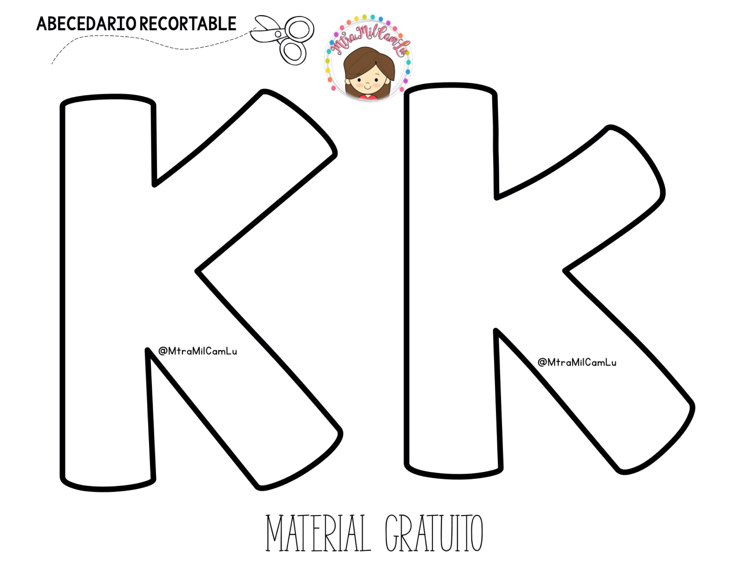 Abecedario Recortable para trabajar las letras 11