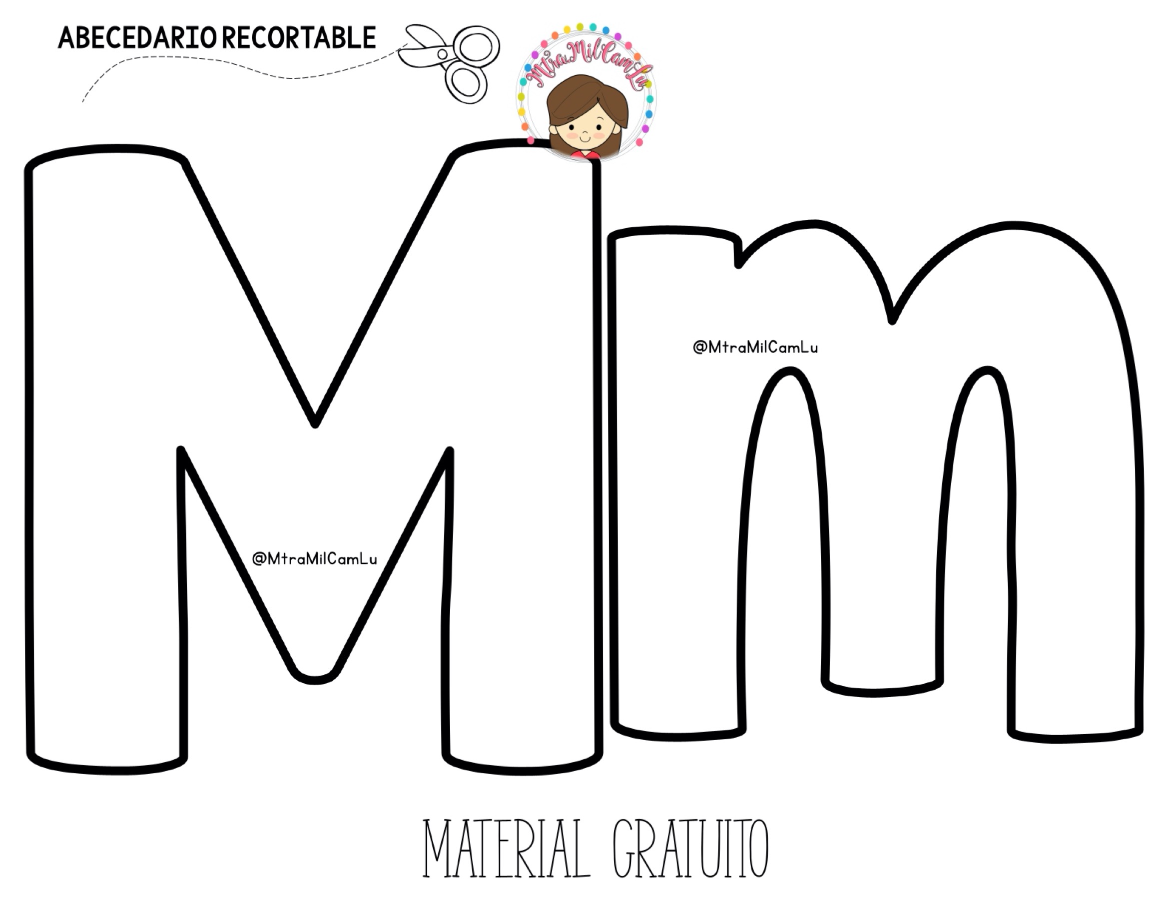 Abecedario Recortable para trabajar las letras 13