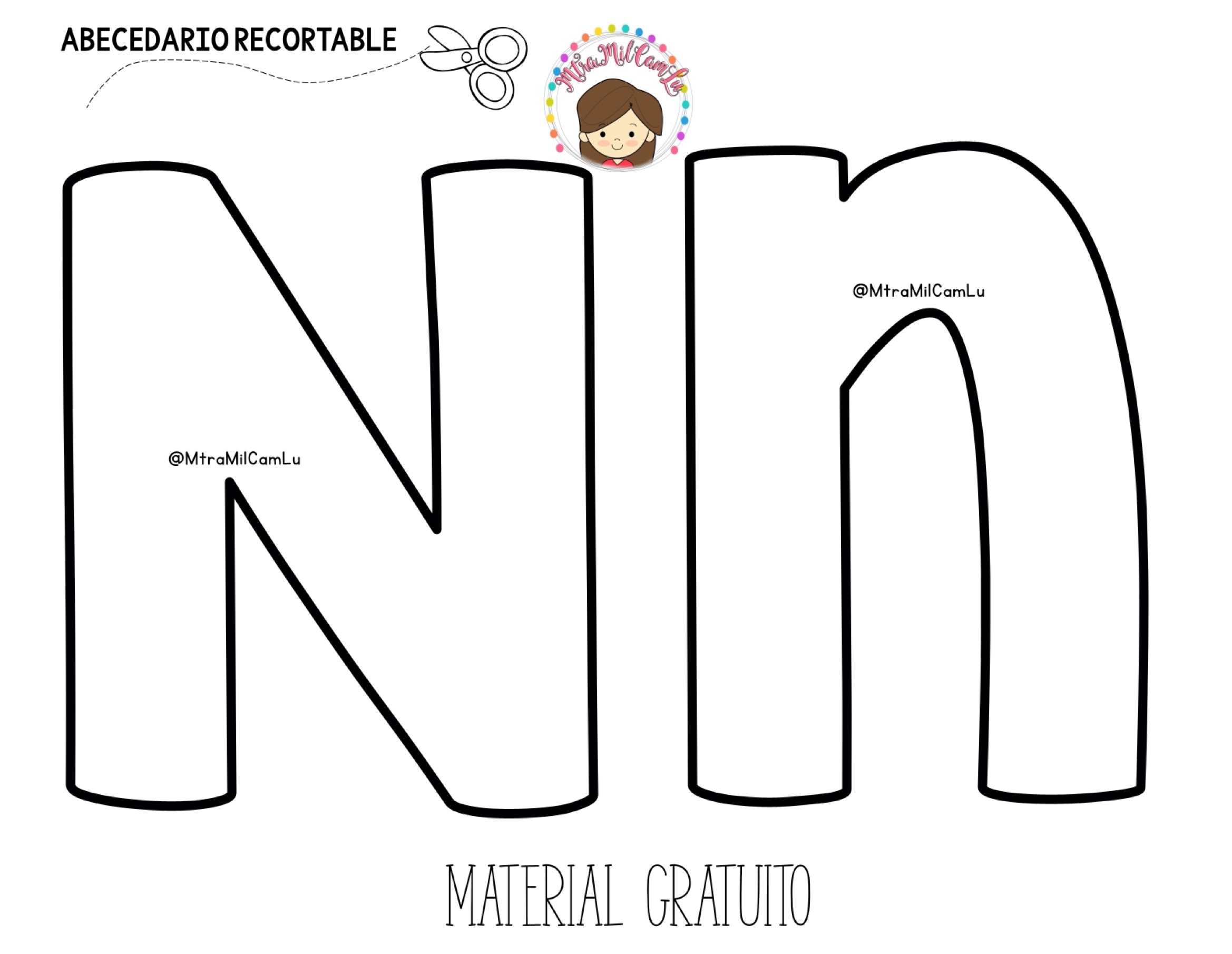 Abecedario Recortable para trabajar las letras 14