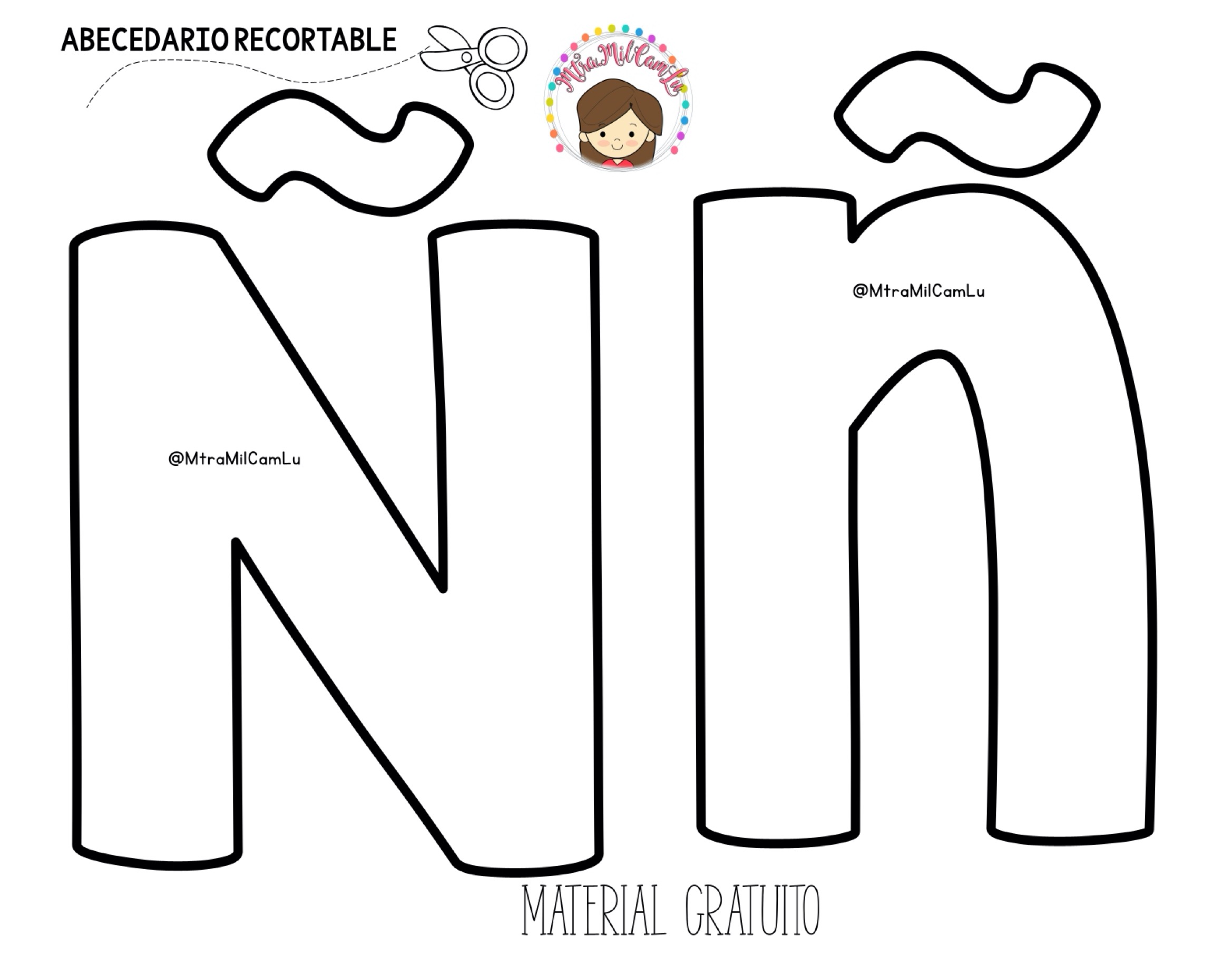 Abecedario Recortable para trabajar las letras 15