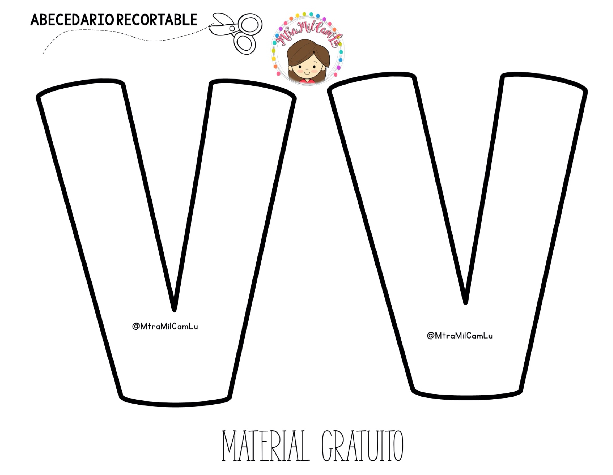 Abecedario Recortable para trabajar las letras 23