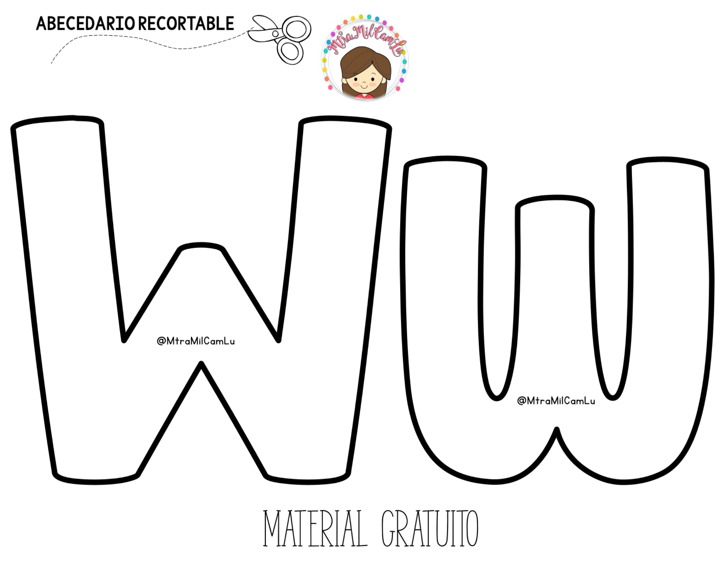 Abecedario Recortable para trabajar las letras 24