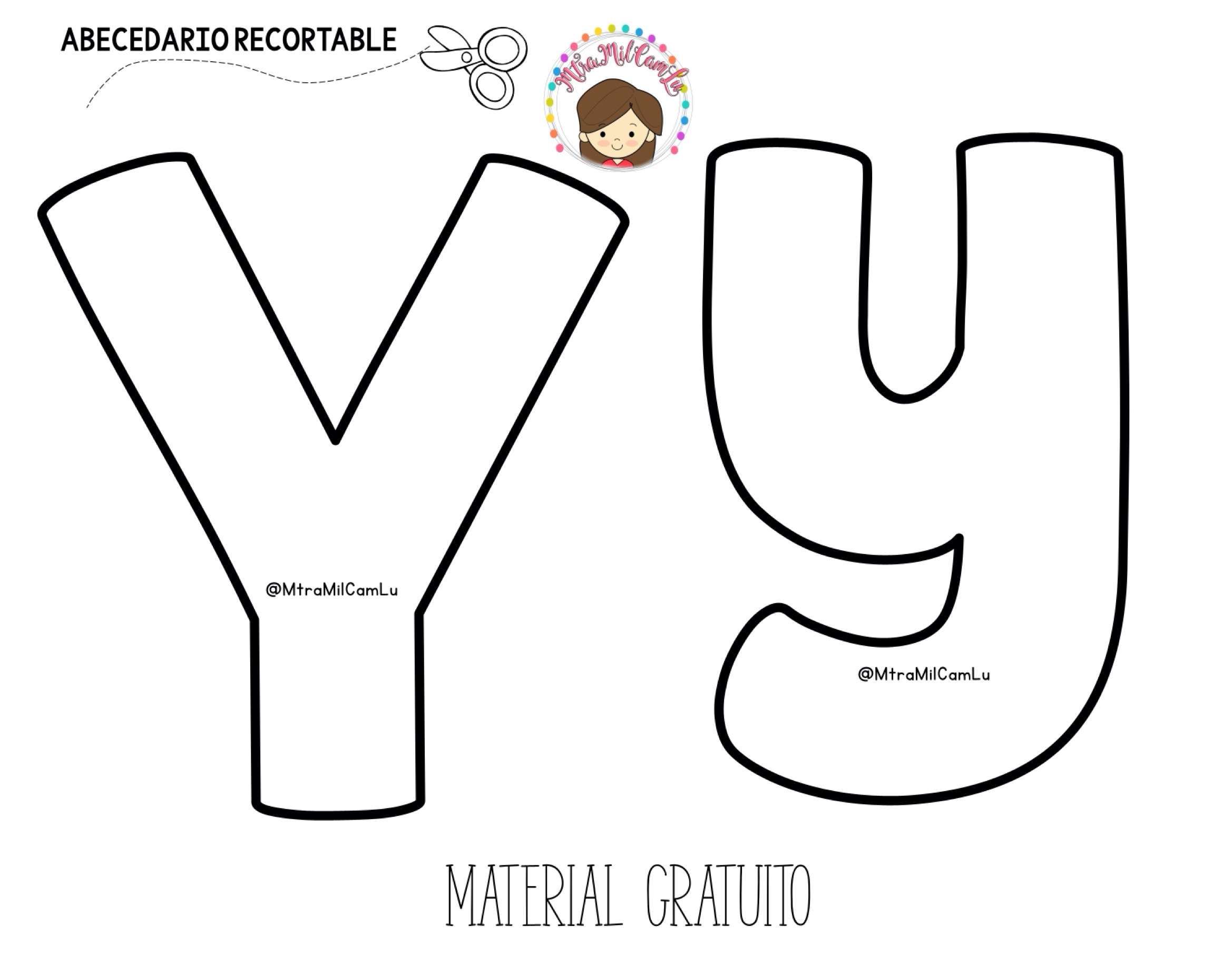 Abecedario Recortable para trabajar las letras 26