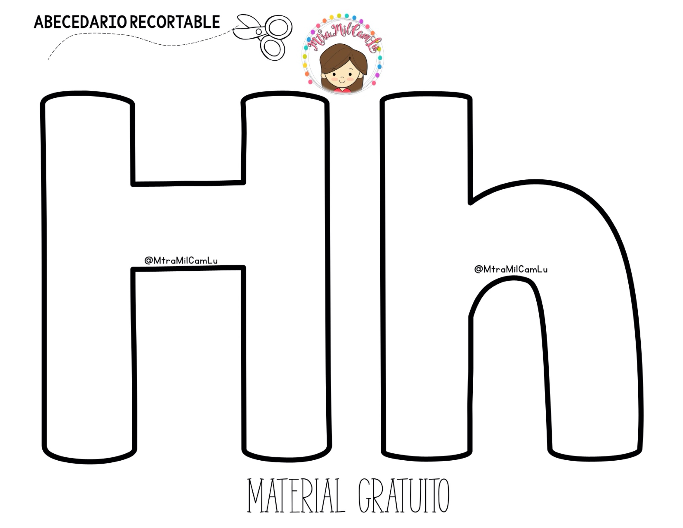 Abecedario Recortable para trabajar las letras 8