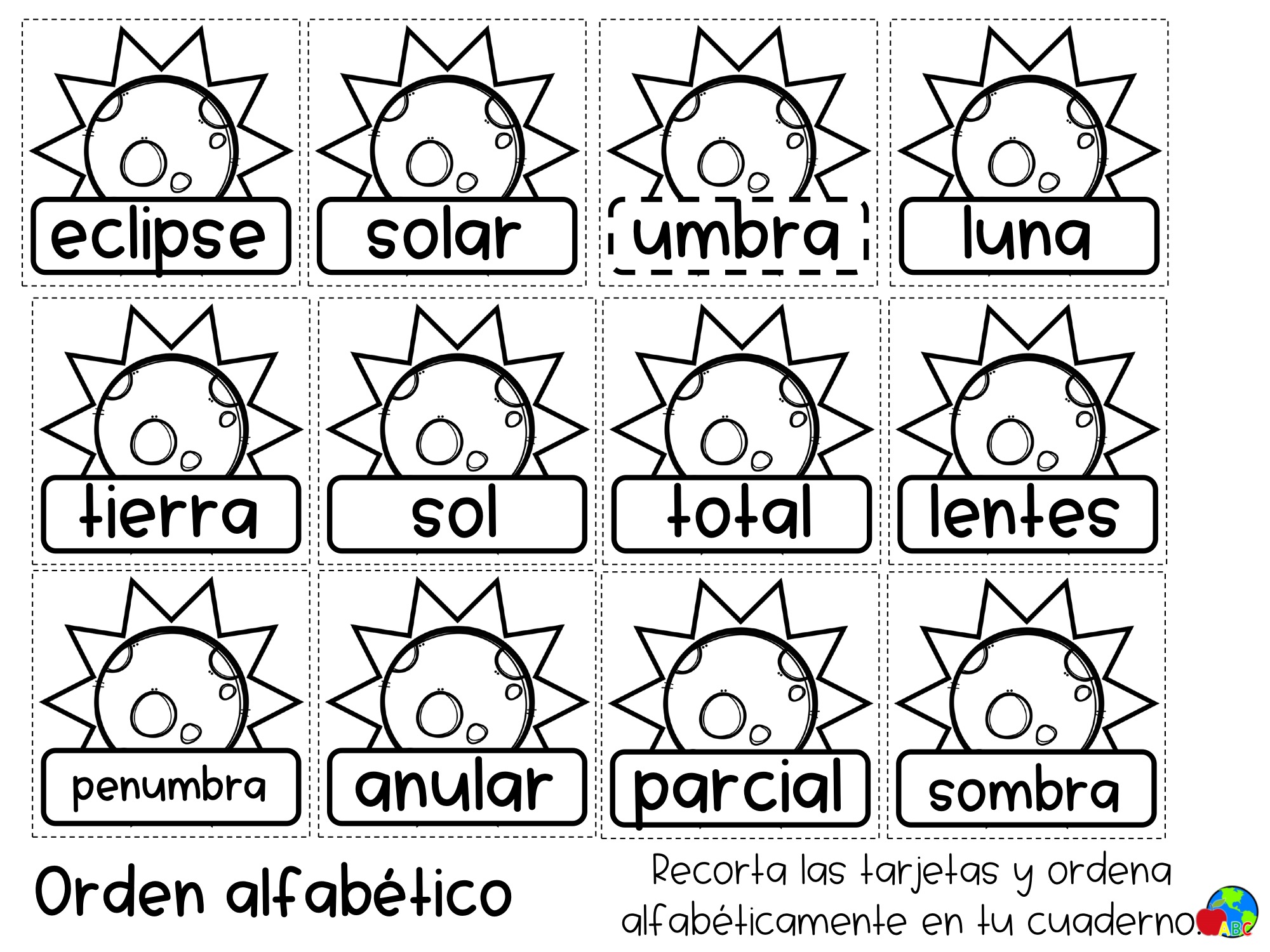 Cuadernito eclipse solar 2024 infantil y primaria 10