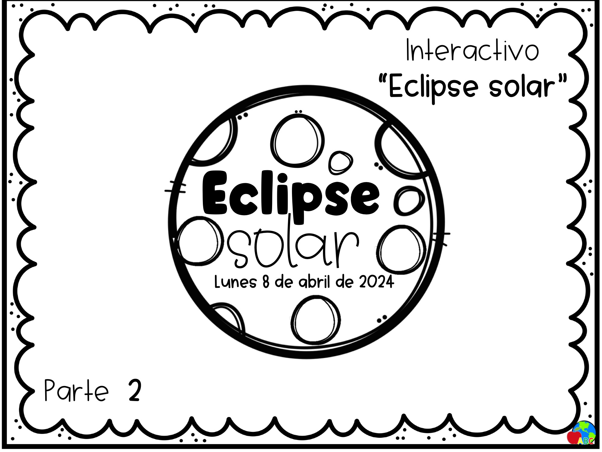 Cuadernito eclipse solar 2024 infantil y primaria 6
