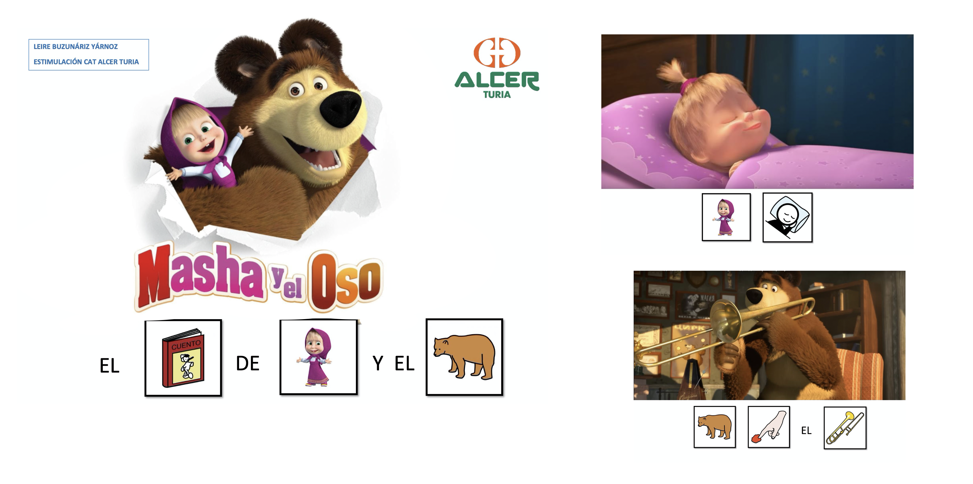 Pictocuento MASHA Y EL OSO - Actividades de infantil y primaria