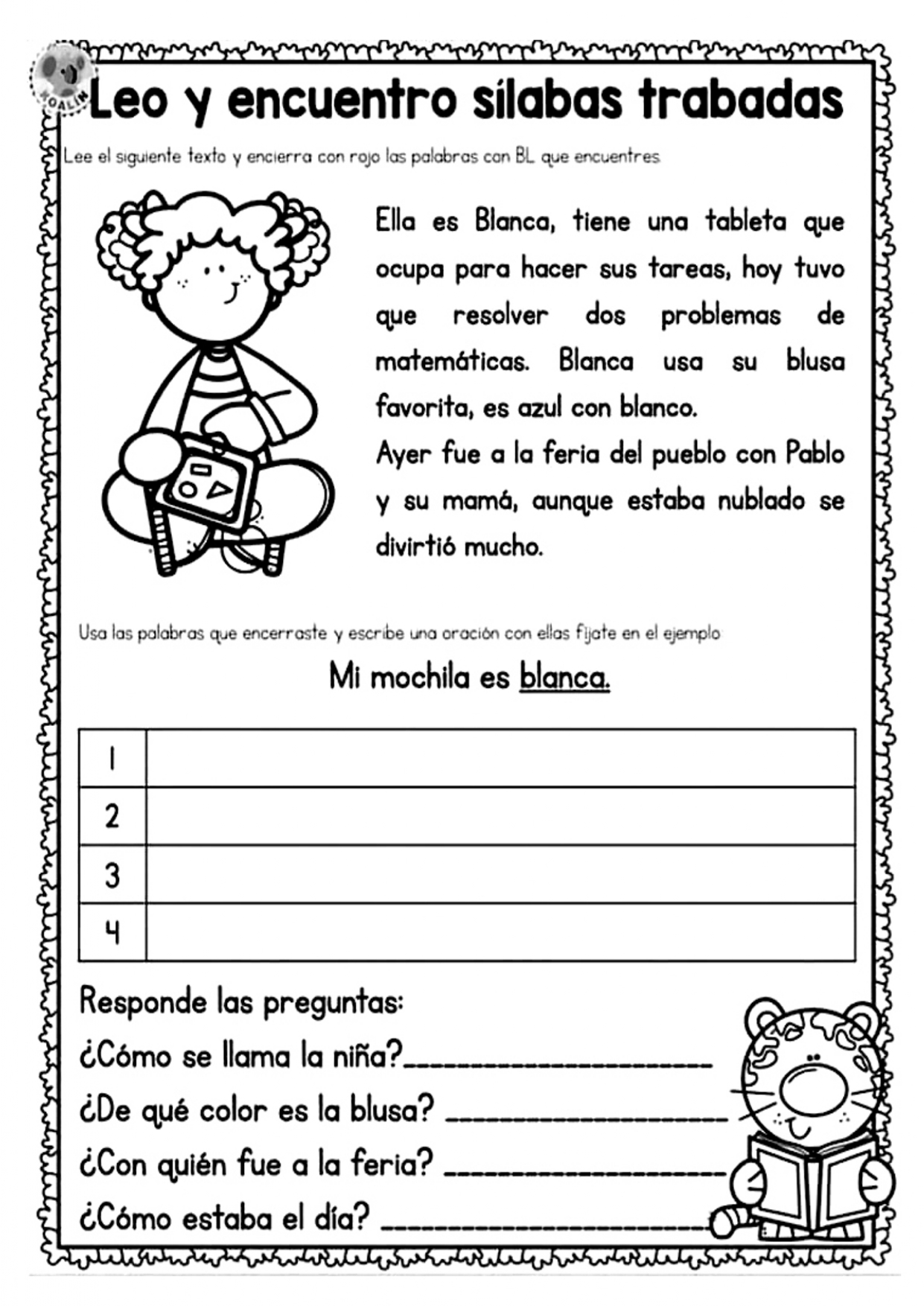 Lecturas de sílabas trabadas recopilado por Materiales Educativos para ... Lecturas de sílabas trabadas recopilado por Materiales Educativos para ...