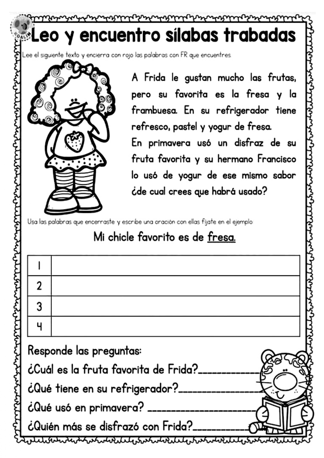 Lecturas de sílabas trabadas recopilado por Materiales Educativos para ... Lecturas de sílabas trabadas recopilado por Materiales Educativos para ...