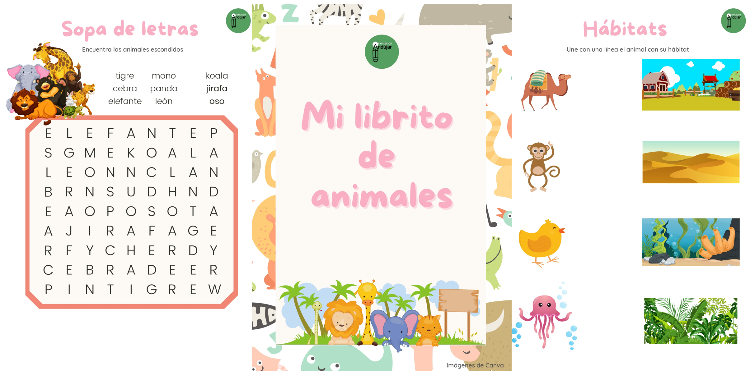 Mi cuadernito de actividades sobre animales para Infantil y Preescolar ...
