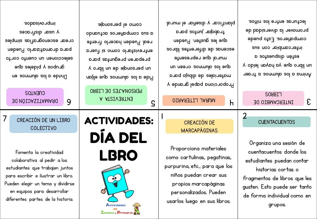 Minilibro: Actividades divertidas para el Día del Libro - Actividades ...