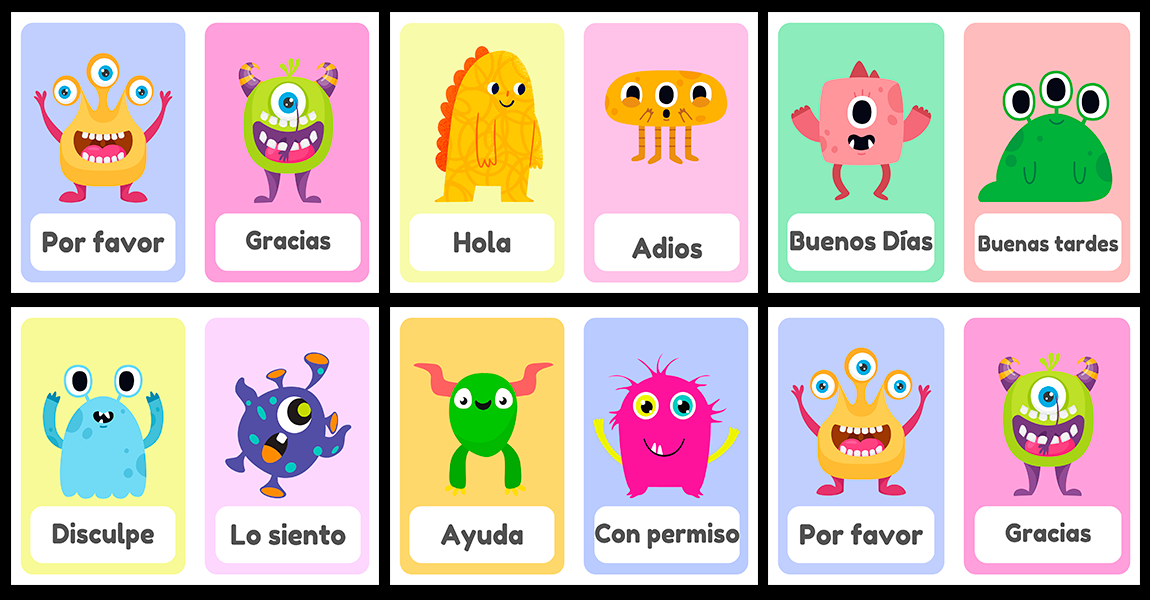 monstruos palabras magicas