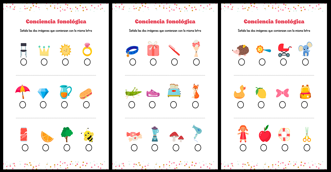 Conciencia fonológica: Identificamos el fonema inicial - Actividades de ...
