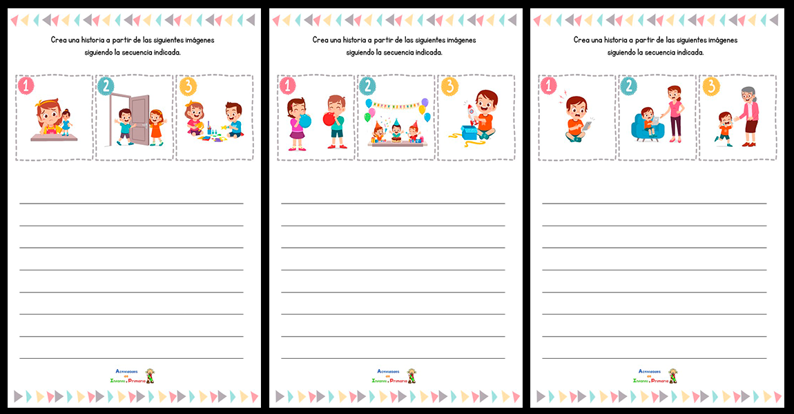 Hojas De Trabajo De Secuencias De Historias De)construyendo La