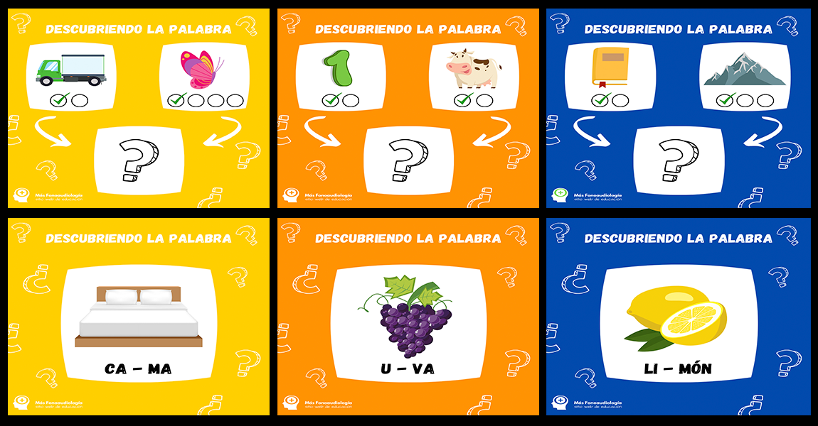 Conciencia silábica: Descubre la palabra a partir de las sílabas ...